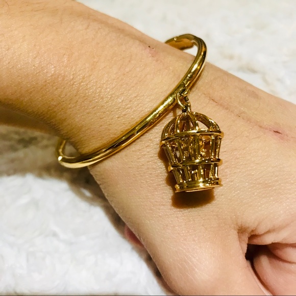 kate spade | Jewelry | Kate Spade Love Birds Birdcage Bangle Bracelet ...